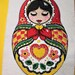 Large Embroidered Mamushka, Matryoshka, Babushka, Nesting Doll ...