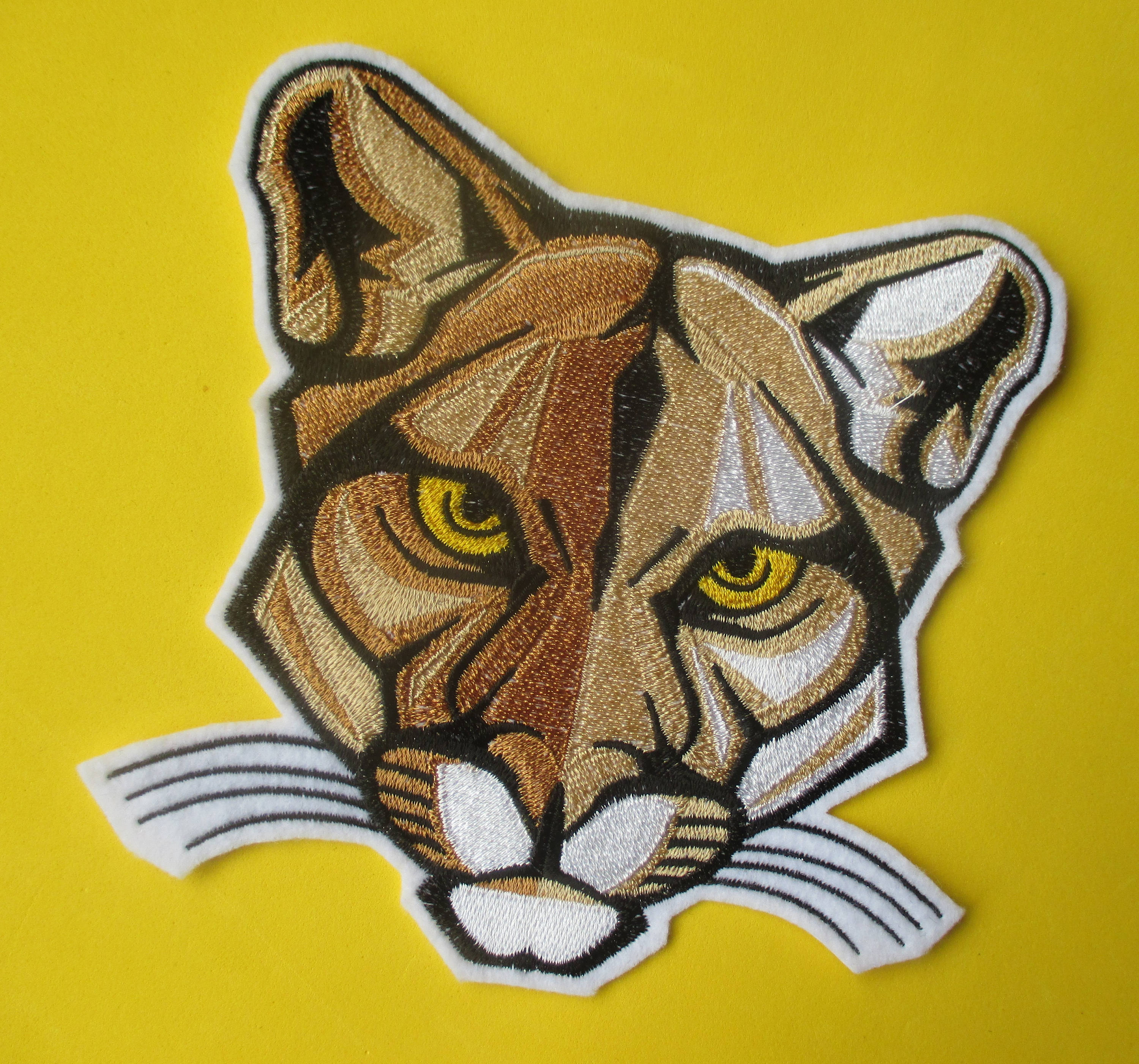 Large 6 1/2 X 6 1/2 Inches Embroidered Puma Applique Patch | Etsy