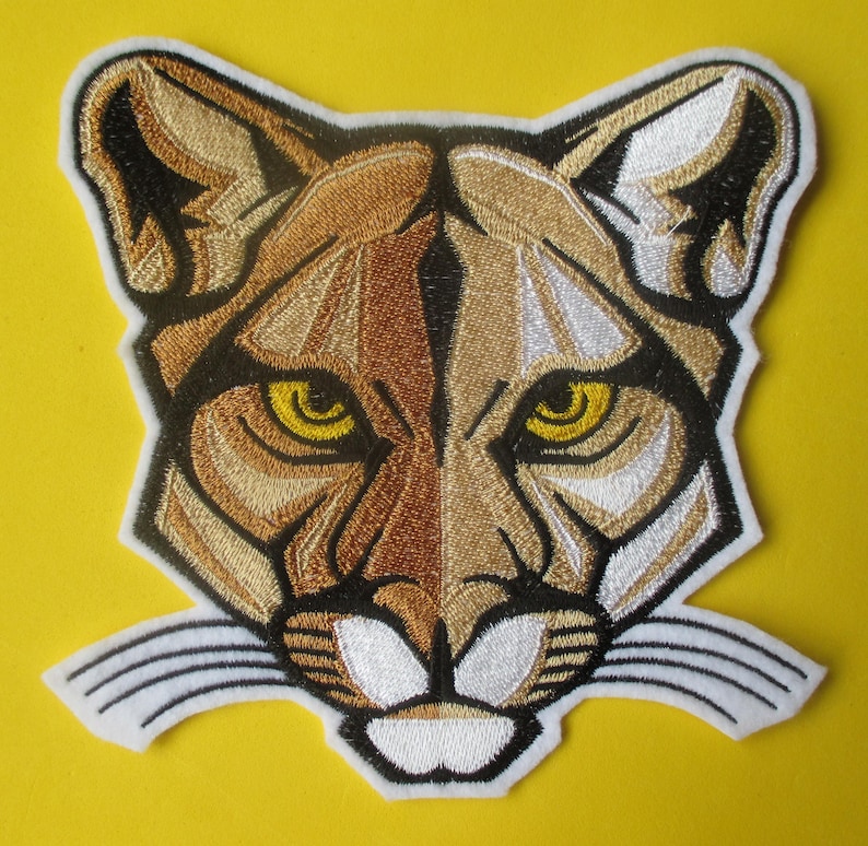 Large 6 1/2 X 6 1/2 Inches Embroidered Puma Applique Patch - Etsy