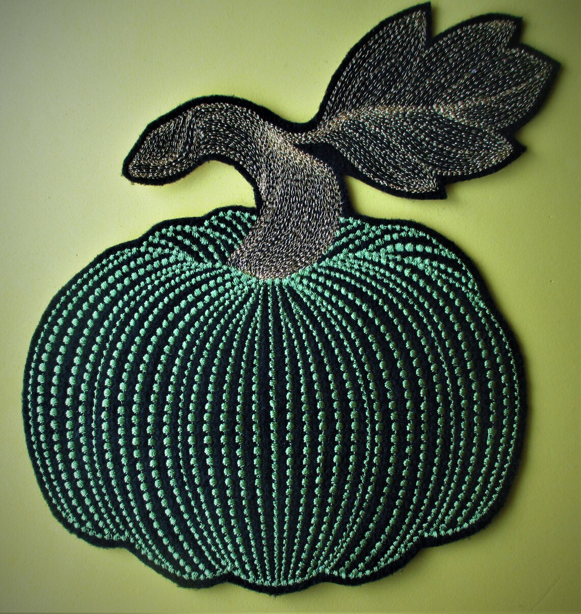 XL Embroidered Ornate Pumpkin Applique Patch Iron or Sew On - Etsy