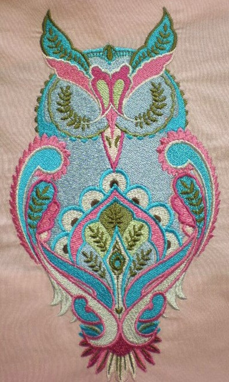 Extra Large Embroidered Tula Pink Full Moon Forest Owl Quilt - Etsy