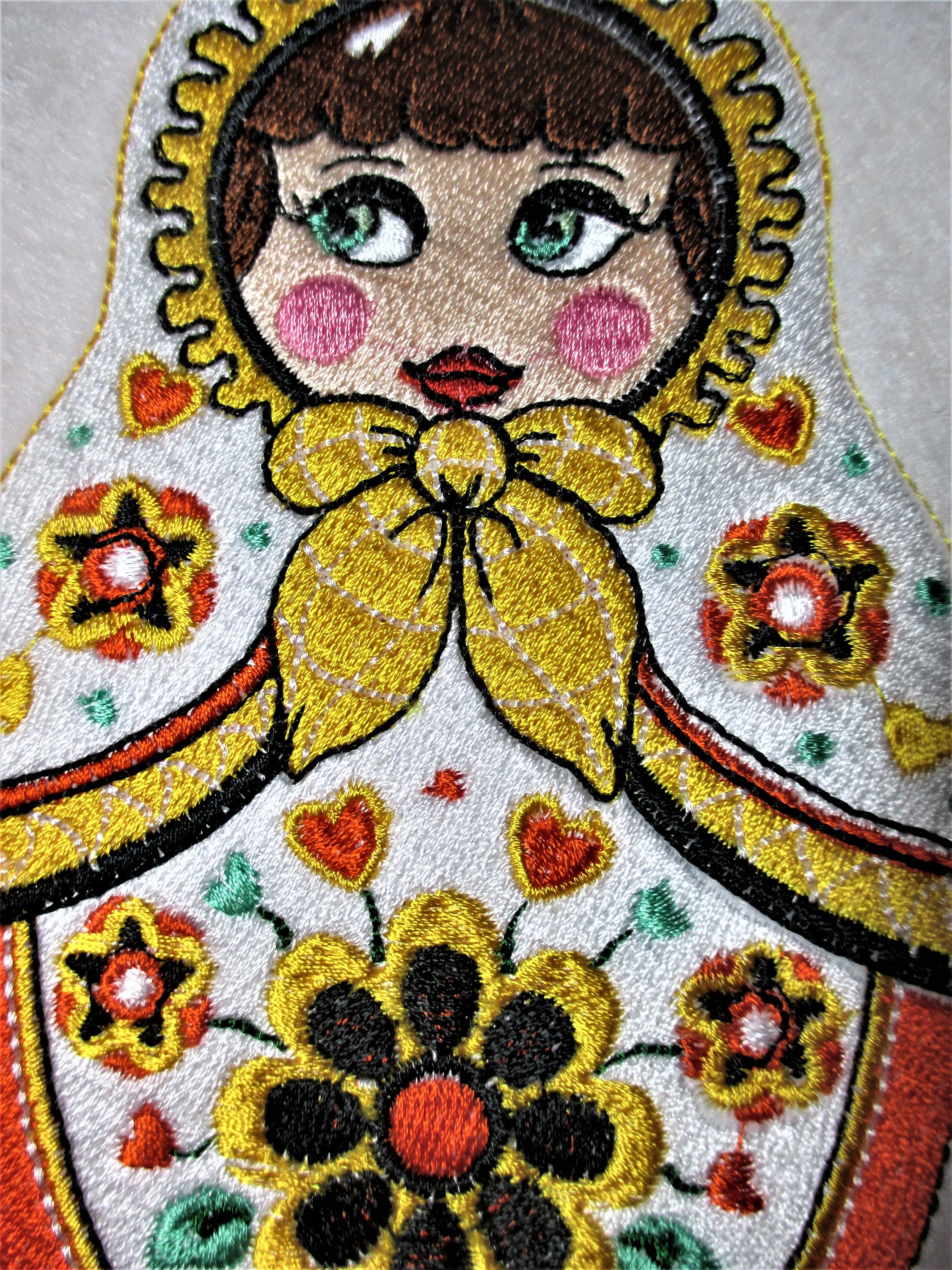 Large Embroidered Mamushka Matryoshka Babushka Nesting | Etsy