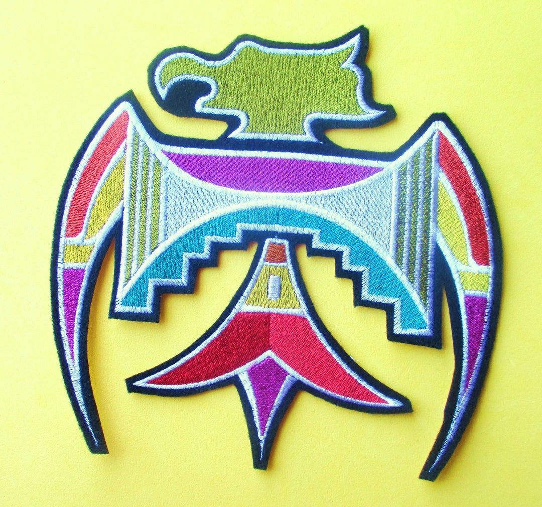 Large Embroidered Native American Eagle Applique Patch, Southwestern ...