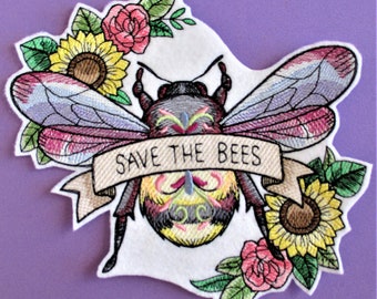 Save the Bees Patch - Etsy
