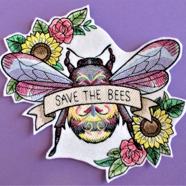 Large Bee Patch - Etsy
