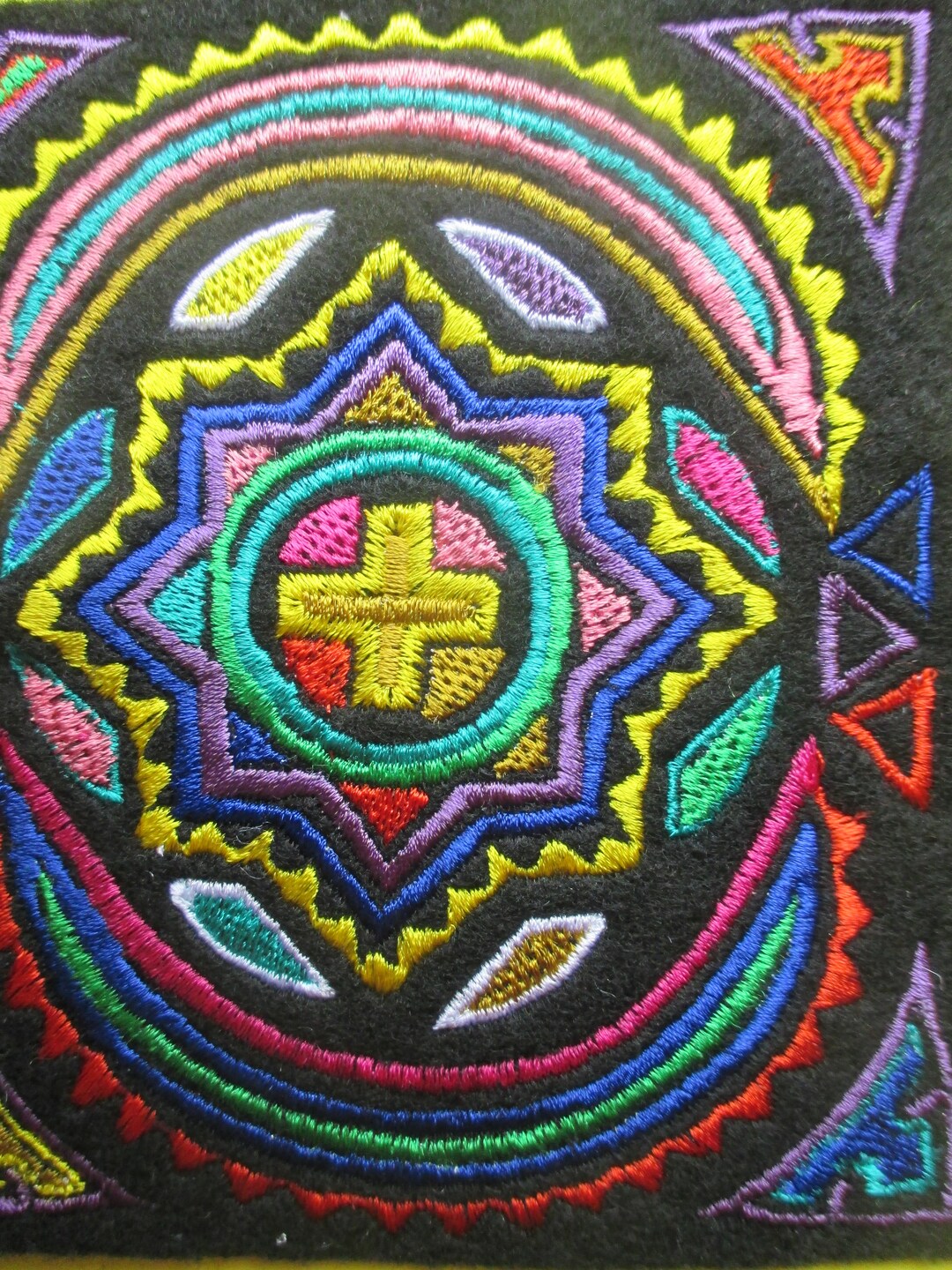Embroidered Mola Native Design Applique Patch, Sew On, People of Panama ...