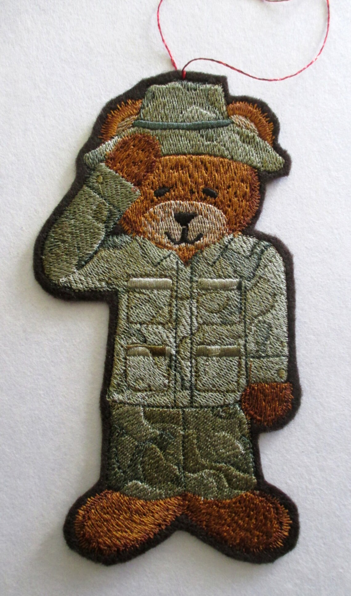 Lrg. Embroidered Army Soldier Teddy Bear Applique Patch - Etsy