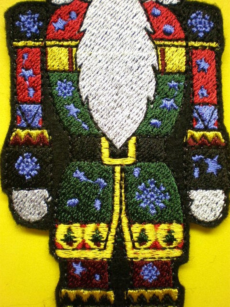 Large 10 Inch Embroidered Christmas Nutcracker Tree Ornament - Etsy