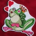 Large Embroidered Valentines Day Love Frog, Frog or Prince, Applique ...