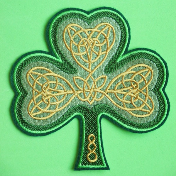 Embroidered Shamrock - Etsy
