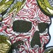 8.29 X 7.67 In. Extra Large Embroidered Skull and Snake Iron on ...