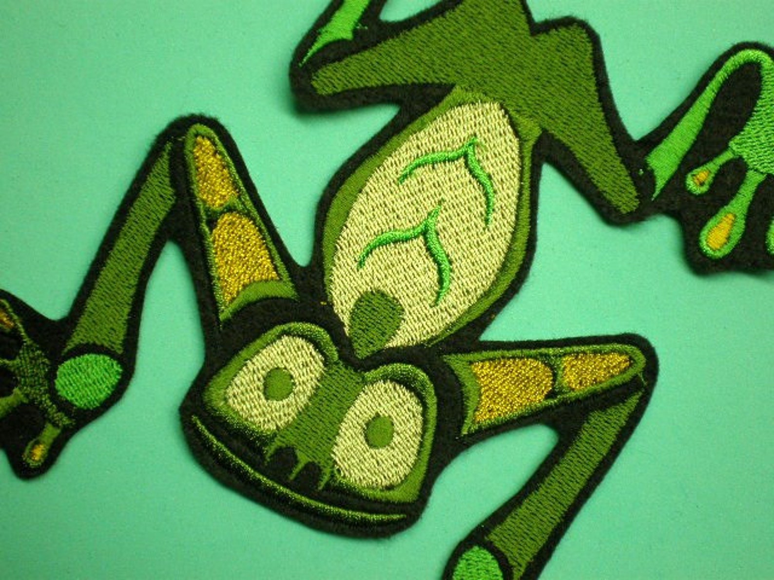 Large Embroidered Native American Frog Applique Patch Iron - Etsy
