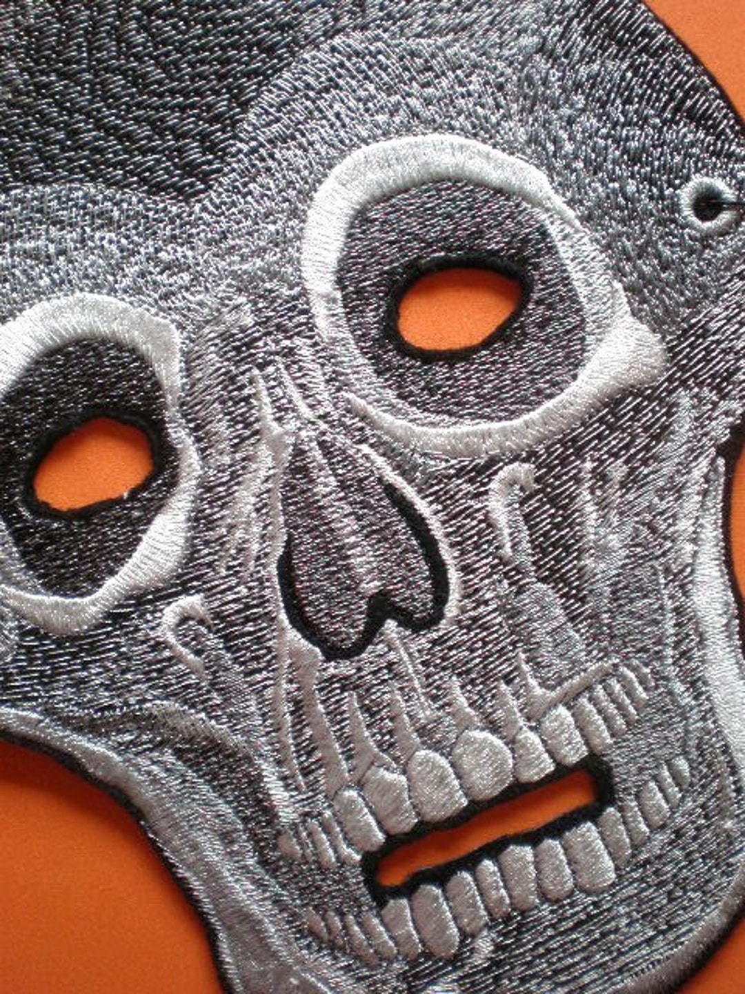 Embroidered Skull Halloween Mask, Scary Skull Mask, Gothic, Mardi Gras ...