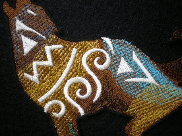Embroidered Southwestern Coyote Iron on Applique Patch - Etsy