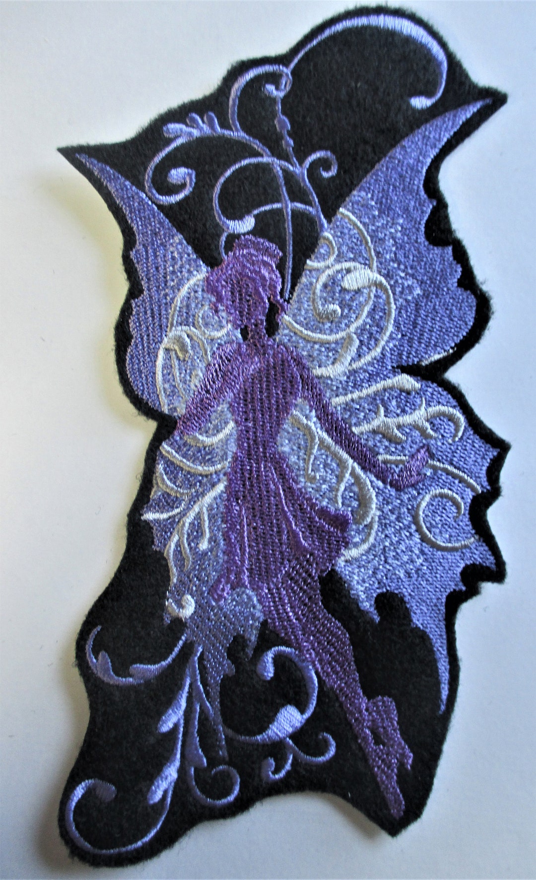 Large Fairy Applique Patch, Wings, Lavender, Purple, Heavenly Fairy ...