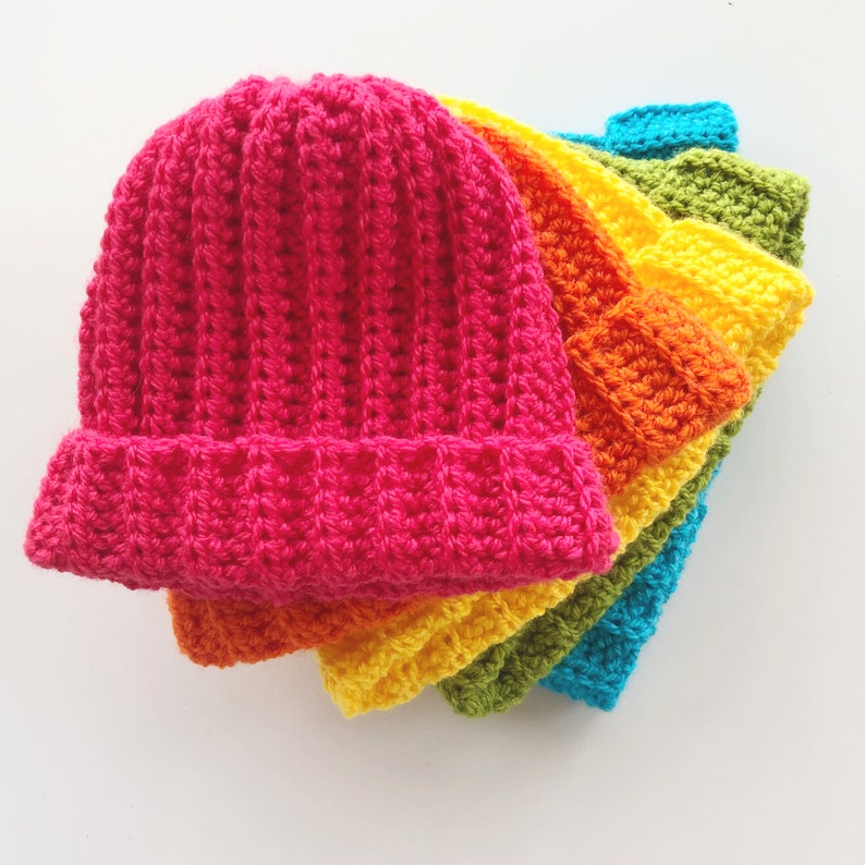 Crochet Pattern Spring Beanie 8 Sizes Perfect for Mommy - Etsy