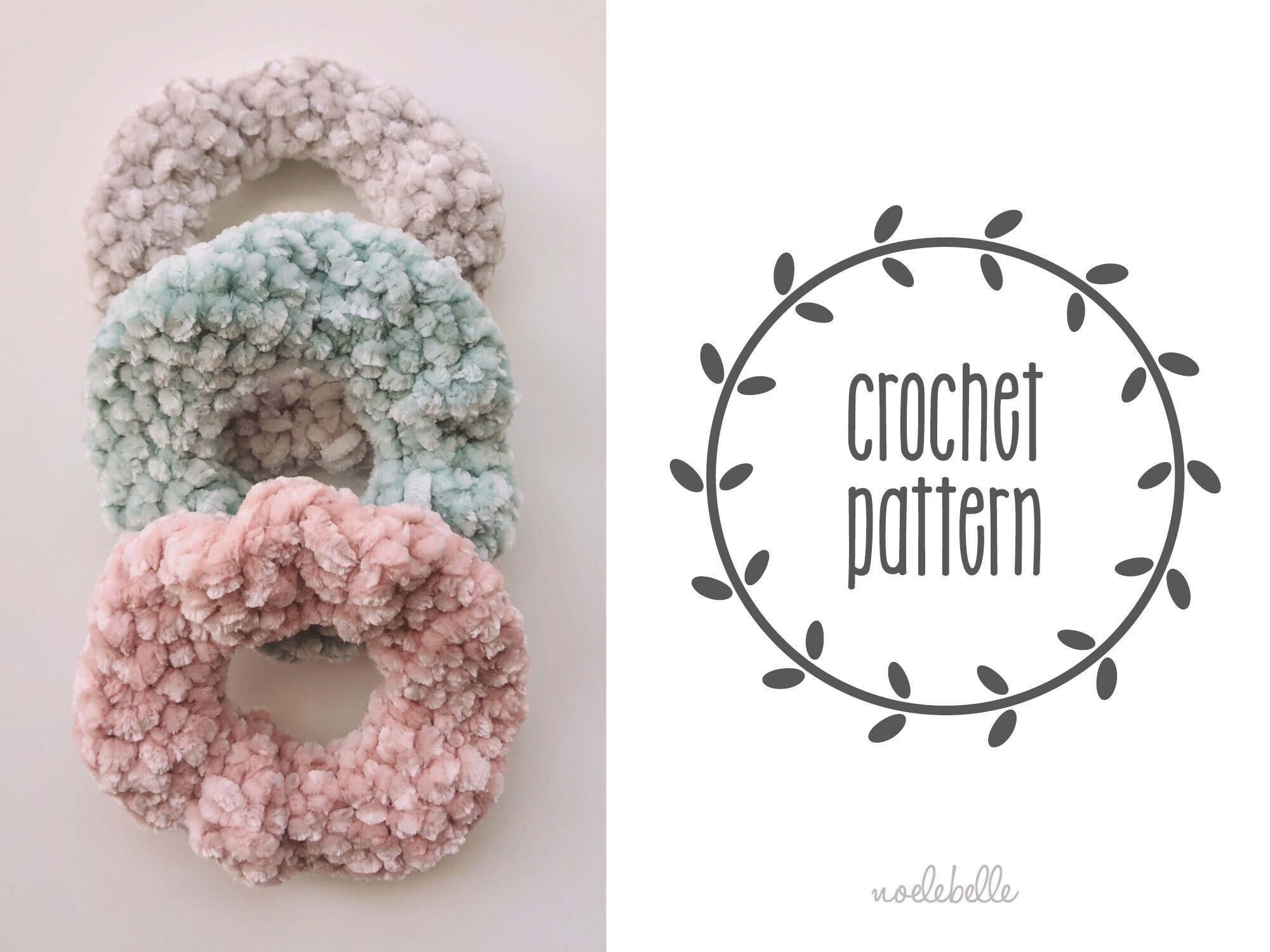 Tutorials PDF File Crochet Scrunchie Pattern Pattern Only Instant ...