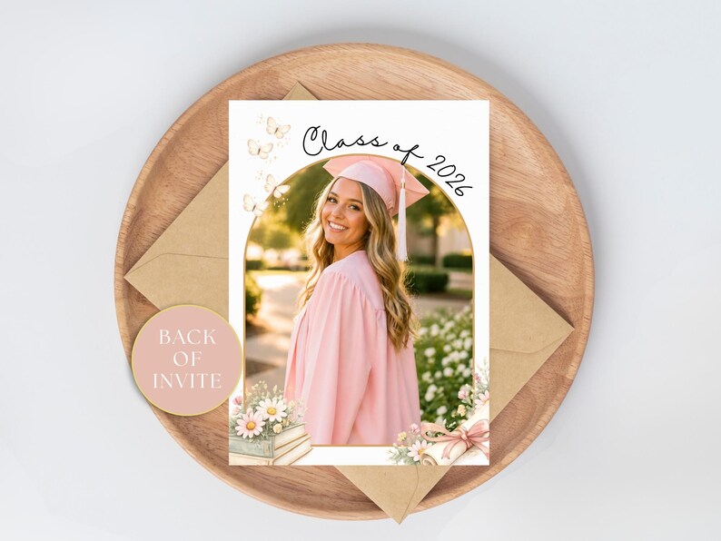 Next Chapter Graduation Party Invitation, Editable Photo Grad ...