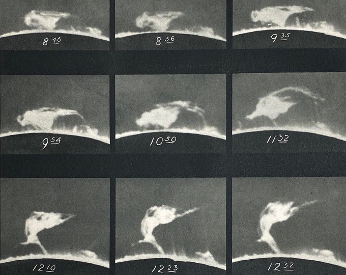 1950s Sun Solar Flares Chart Vintage Space Astronomy Not - Etsy