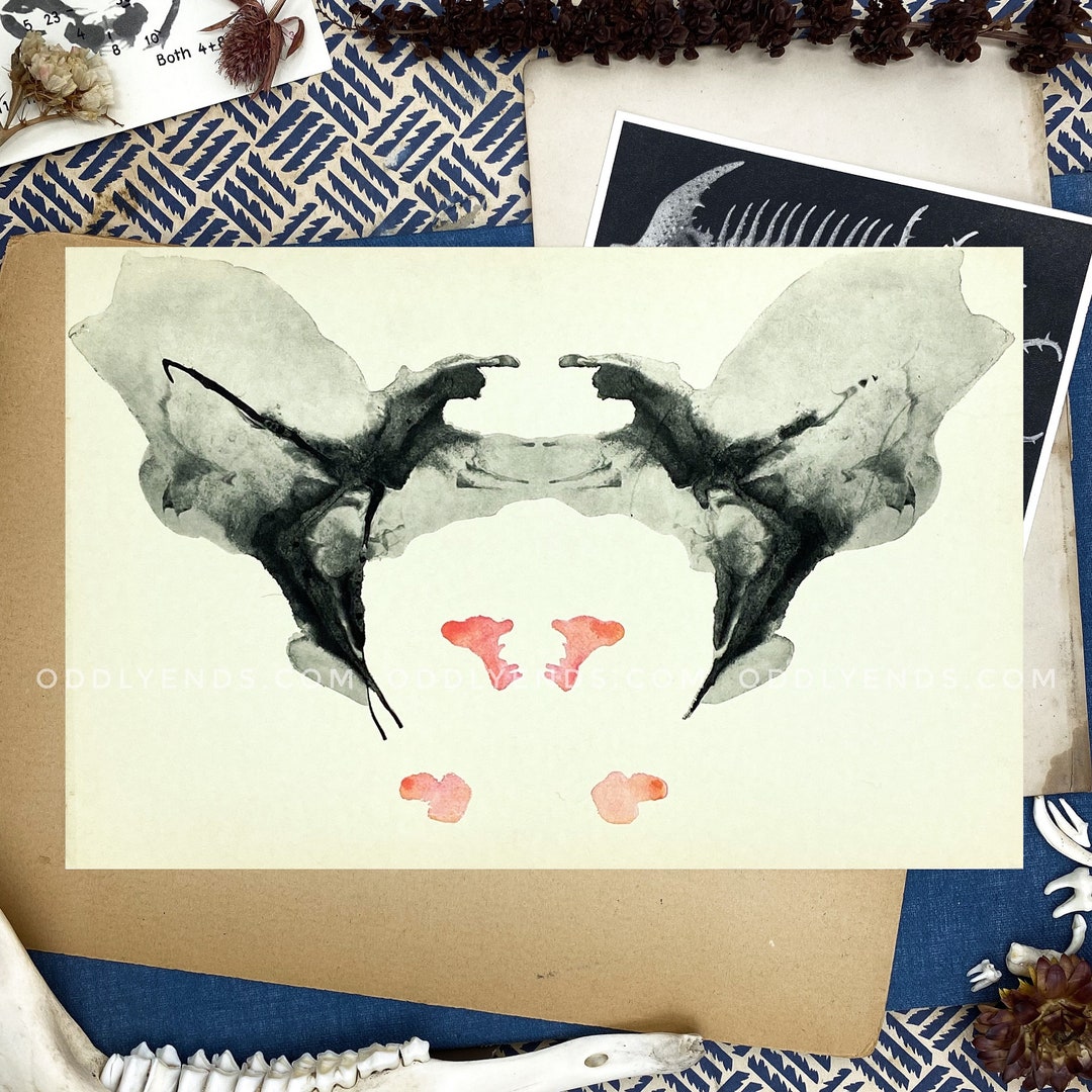 Real 1958 Holtzman Inkblot Plate Board, EXTREMELY RARE, Not ...