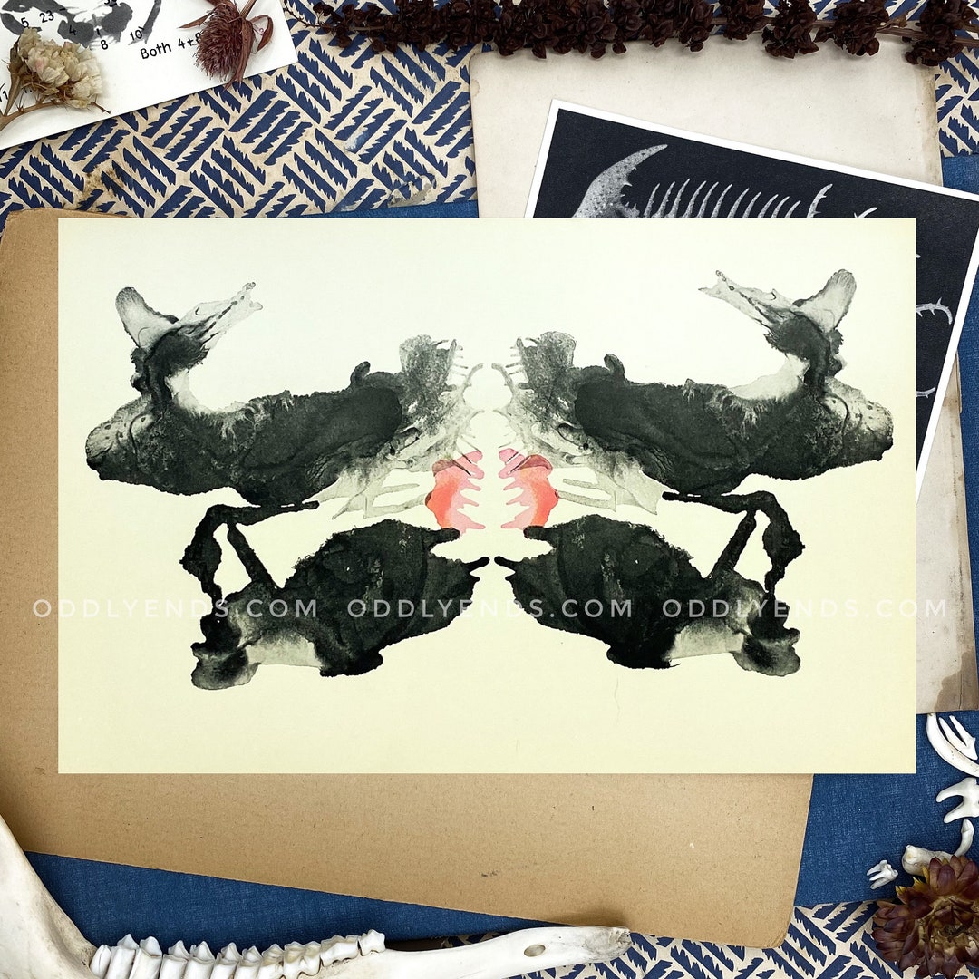 Real 1958 Holtzman Inkblot Plate Board, EXTREMELY RARE, Not ...