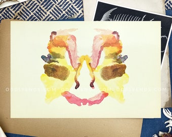 Real 1958 Holtzman Inkblot Plate Original Board EXTREMELY - Etsy UK