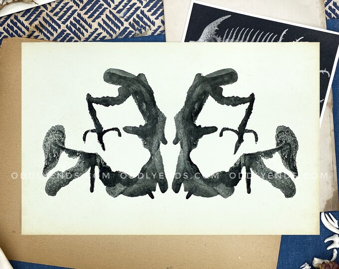 Real 1958 Holtzman Inkblot Plate Original Board, EXTREMELY RARE, Not ...