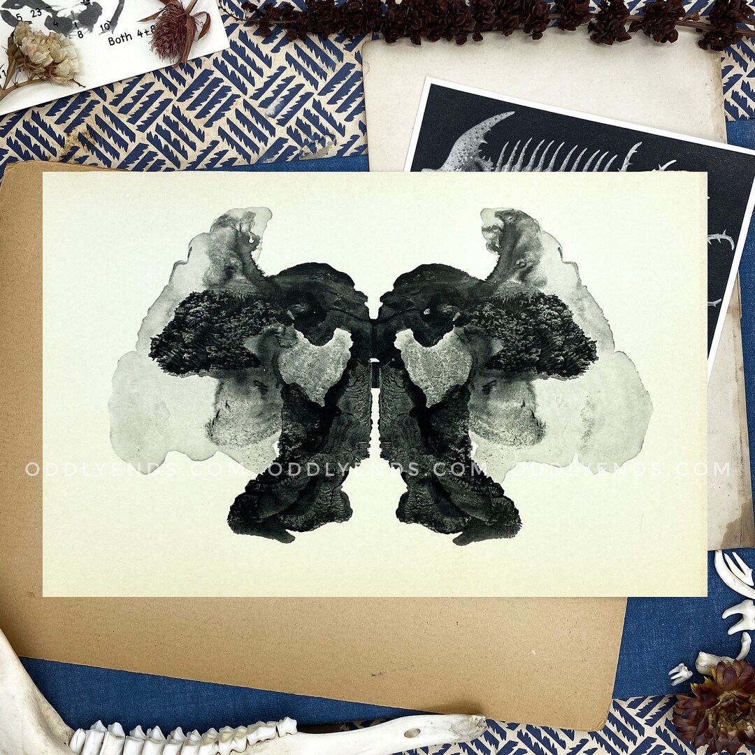 Real 1958 Holtzman Inkblot Plate Board EXTREMELY RARE Not - Etsy