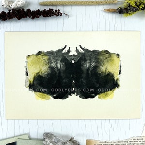 Real 1958 Holtzman Inkblot Plate Original Board, EXTREMELY RARE, Not ...