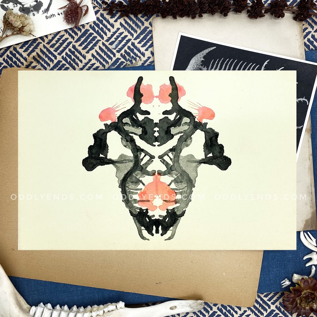 Real 1958 Holtzman Inkblot Plate Board, EXTREMELY RARE, Not ...