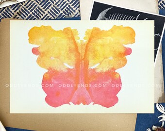 Real 1958 Holtzman Inkblot Plate Original Board, EXTREMELY RARE, Not ...