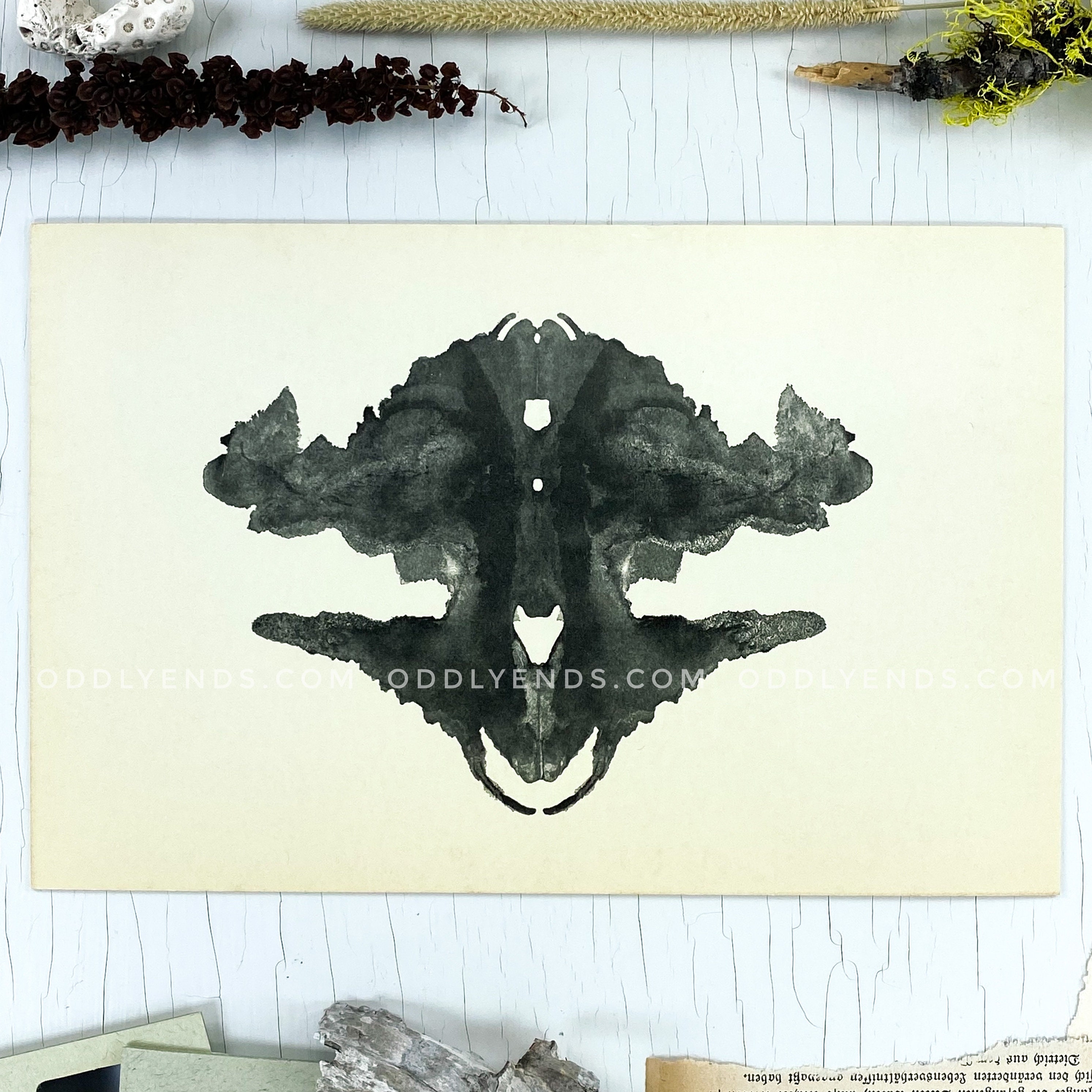 Real 1958 Holtzman Inkblot Plate Original Board EXTREMELY | Etsy