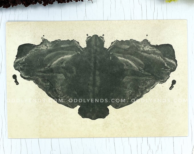 Real 1958 Holtzman Inkblot Plate Original Board EXTREMELY - Etsy