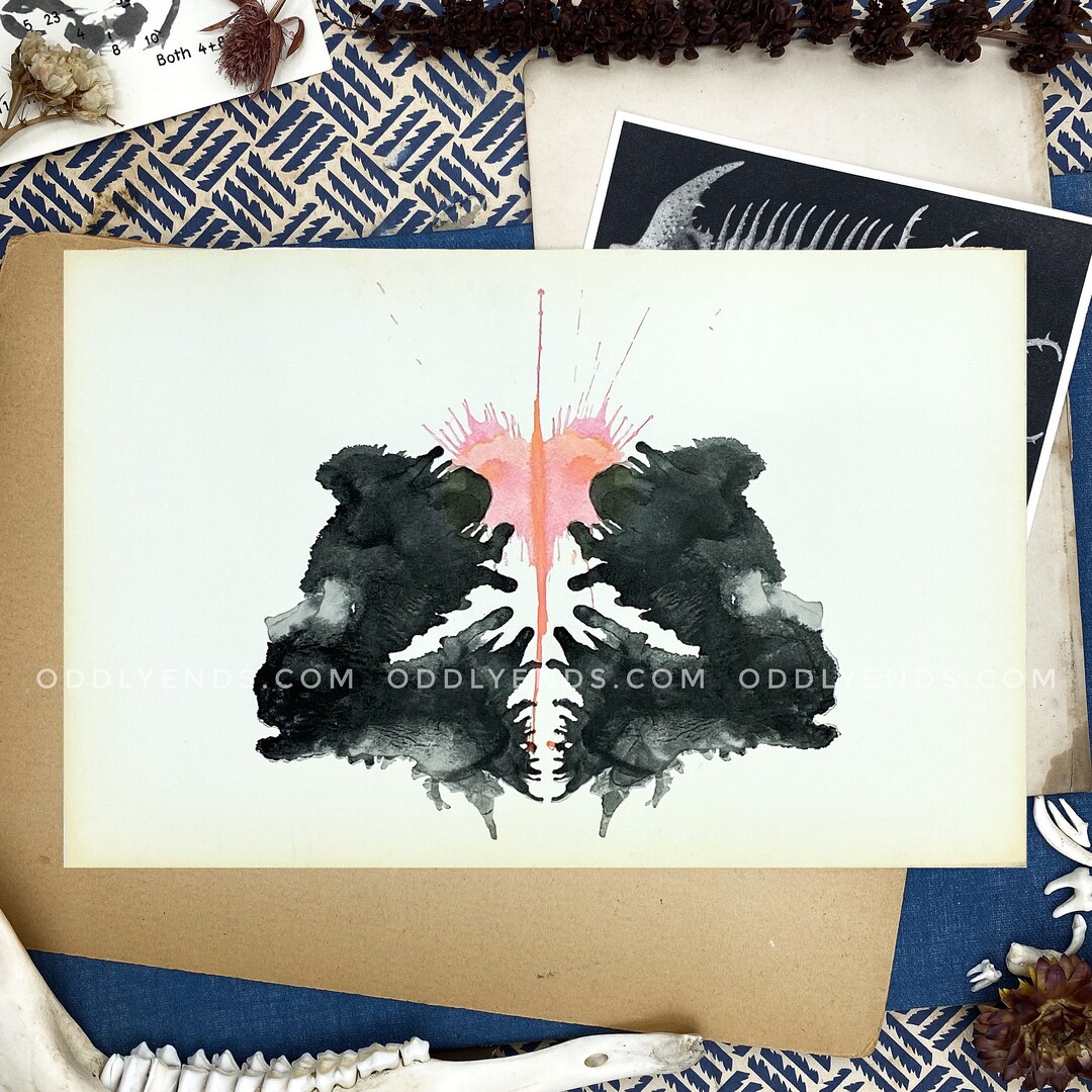 Real 1958 Holtzman Inkblot Plate Board, EXTREMELY RARE, Not ...