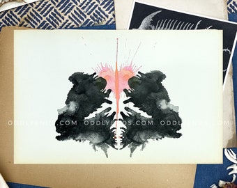 Real 1958 Holtzman Inkblot Plate Original Board, EXTREMELY RARE, Not ...