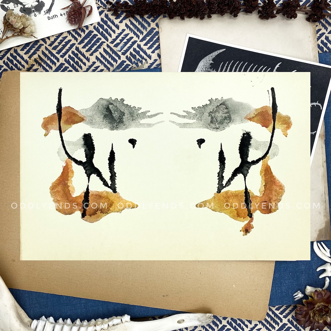 Real 1958 Holtzman Inkblot Plate Board, EXTREMELY RARE, Not ...
