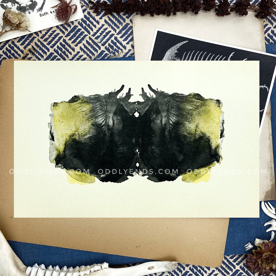 Real 1958 Holtzman Inkblot Plate Original Board, EXTREMELY RARE, Not ...