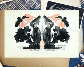 Real 1958 Holtzman Inkblot Plate Original Board, EXTREMELY RARE, Not ...