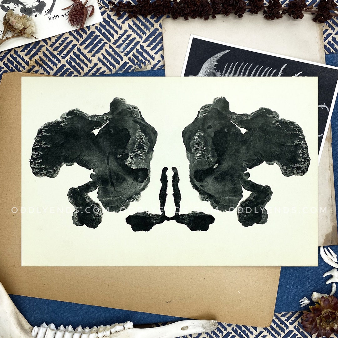Real 1958 Holtzman Inkblot Plate Original Board, EXTREMELY RARE, Not ...
