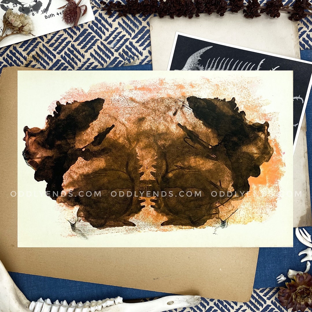 Real 1958 Holtzman Inkblot Plate Original Board, EXTREMELY RARE, Not ...