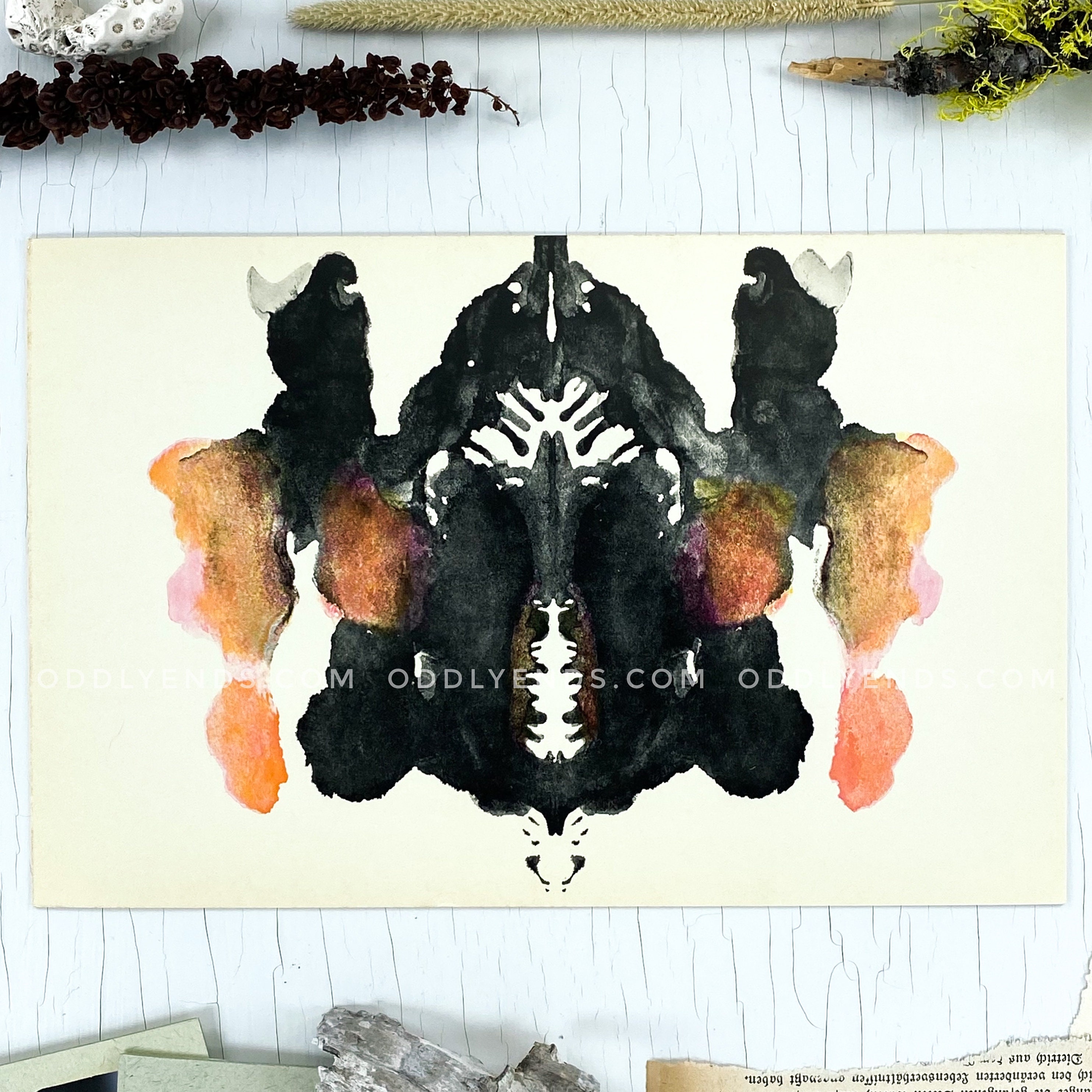 Real 1958 Holtzman Inkblot Plate Board EXTREMELY RARE Not - Etsy UK