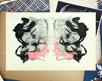 Real 1958 Holtzman Inkblot Plate Original Board, EXTREMELY RARE, Not ...