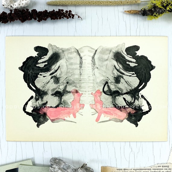 Real 1958 Holtzman Inkblot Plate Board EXTREMELY RARE Not | Etsy