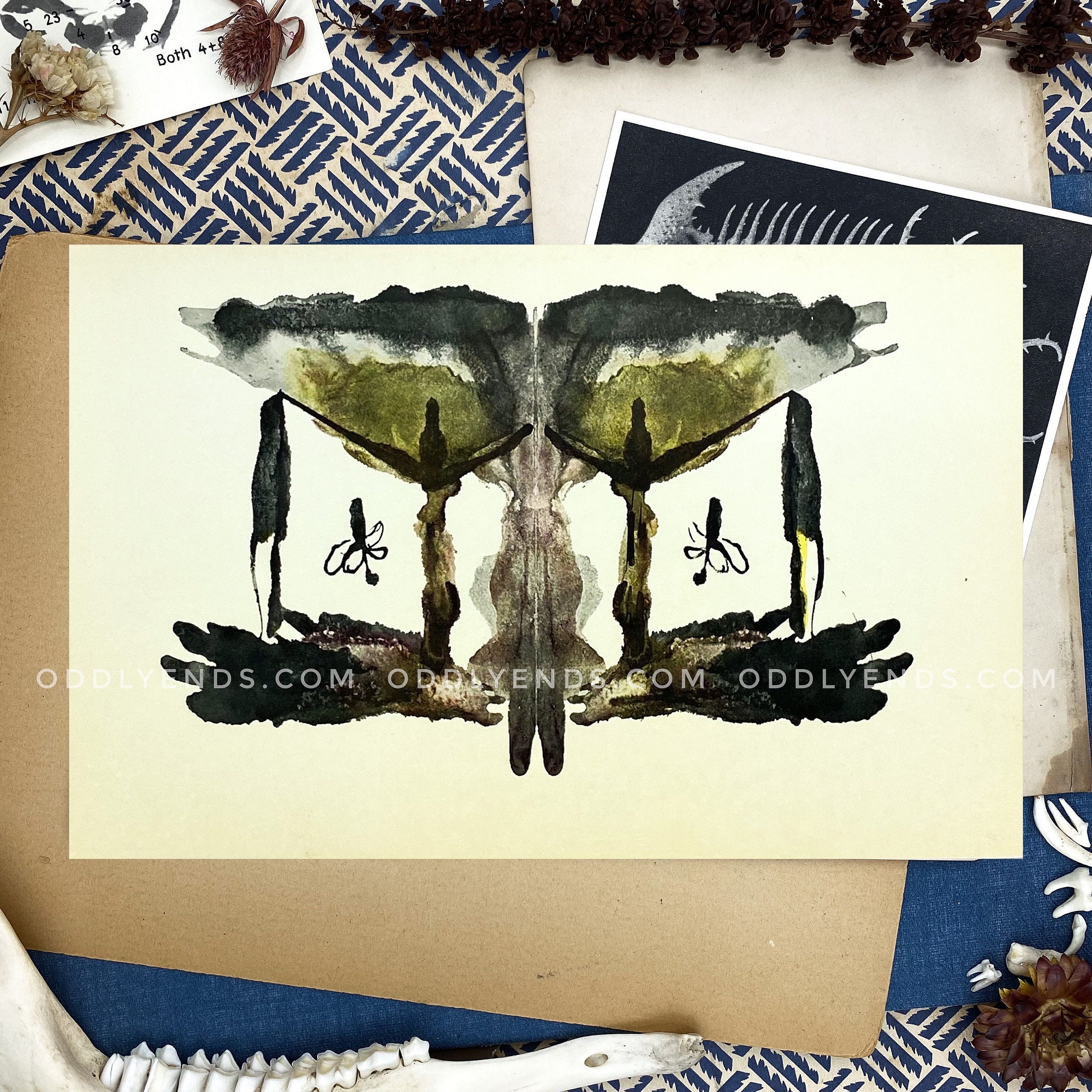 Real 1958 Holtzman Inkblot Plate Board EXTREMELY RARE Not - Etsy