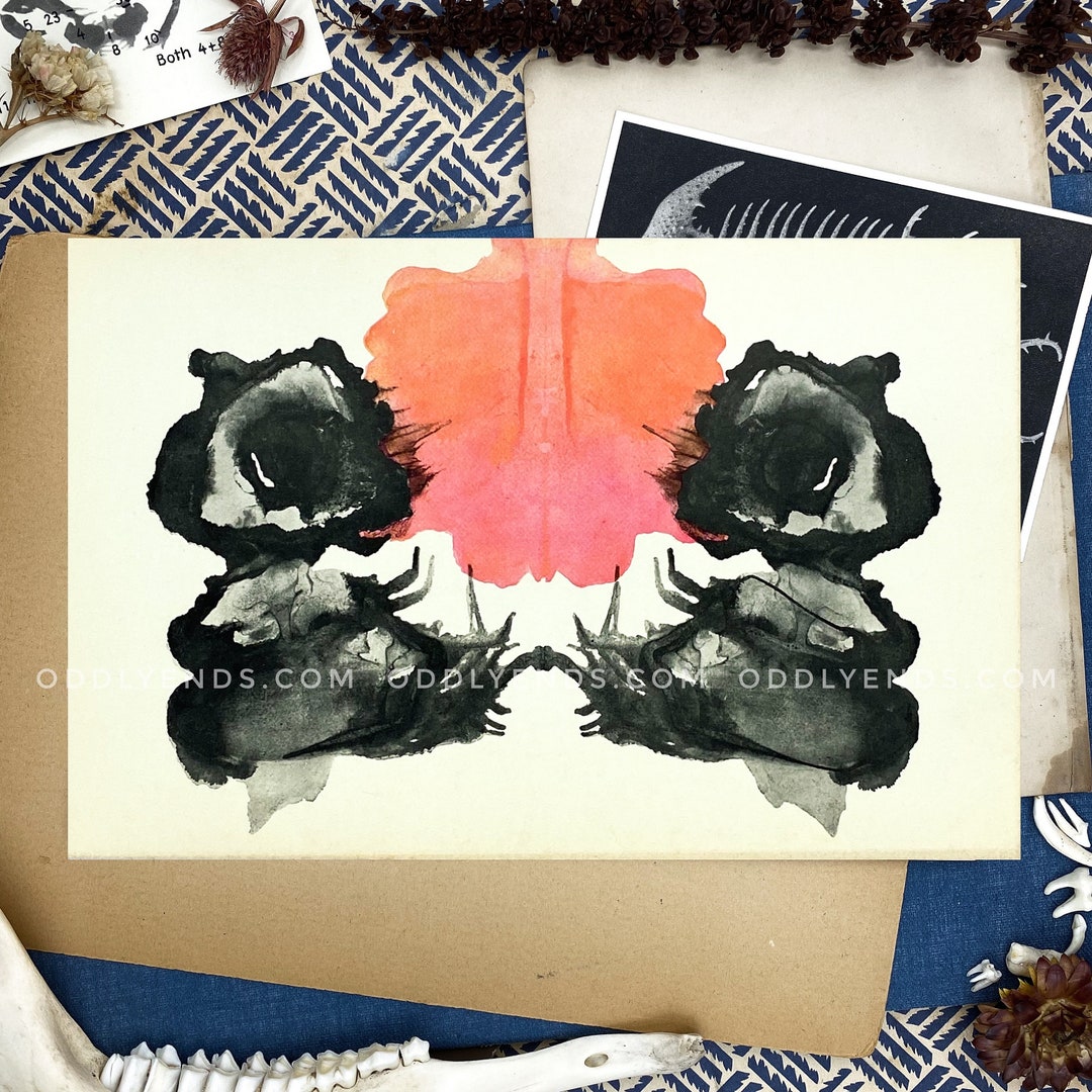 Real 1958 Holtzman Inkblot Plate Board, EXTREMELY RARE, Not ...