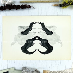 Real 1958 Holtzman Inkblot Plate Original Board, EXTREMELY RARE, Not ...