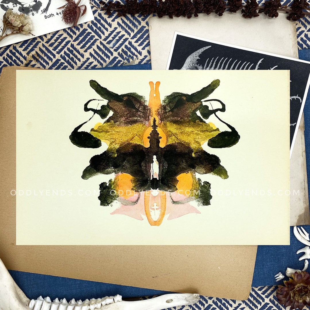 Real 1958 Holtzman Inkblot Plate Board EXTREMELY RARE Not - Etsy