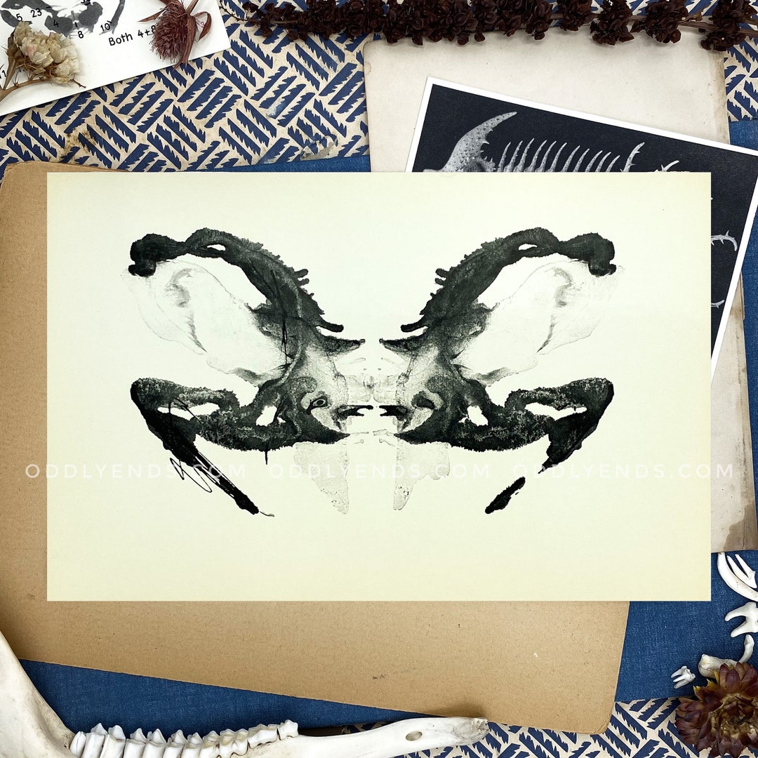 Real 1958 Holtzman Inkblot Plate Original Board, EXTREMELY RARE, Not ...