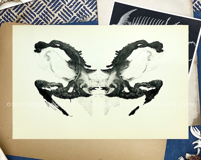 Real 1958 Holtzman Inkblot Plate Original Board, EXTREMELY RARE, Not ...