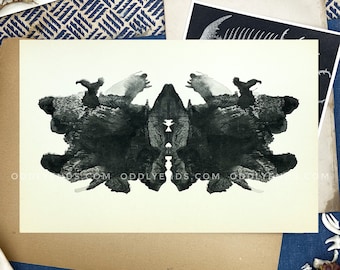 Real 1958 Holtzman Inkblot Plate Original Board, EXTREMELY RARE, Not ...